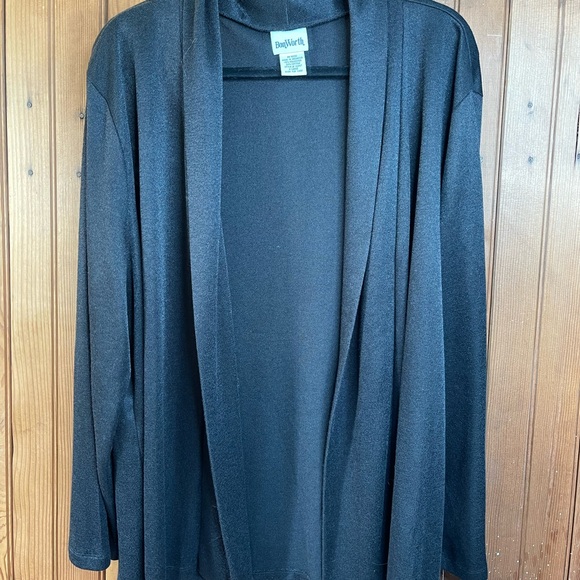 BonWorth | Sweaters | Nwt Bonworth Black Openfront Cardigan Xl | Poshmark